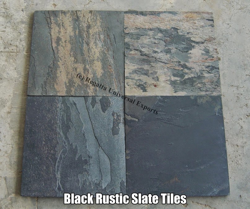 Indian Wholesale Stone Exporters: Black Rustic Slate Exporters in India ...