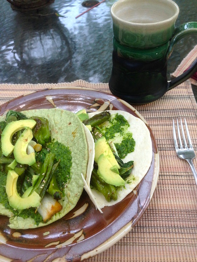 Meatless Monday - Green Tacos