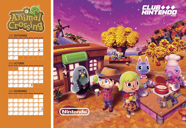 Calendario de Animal Crossing New Leaf