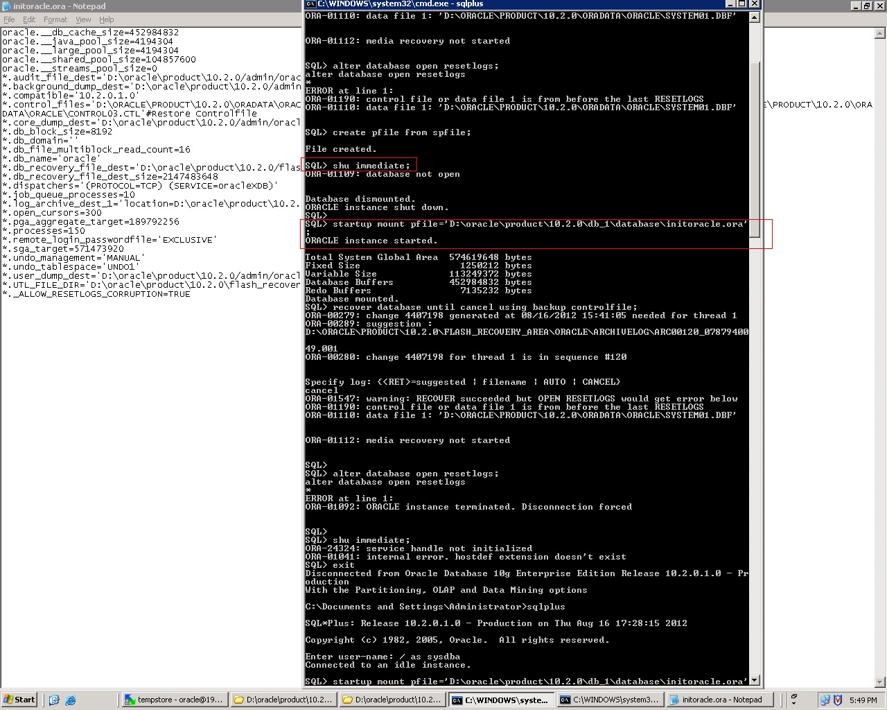 Saugat Chatterjee's Oracle DBA blogs