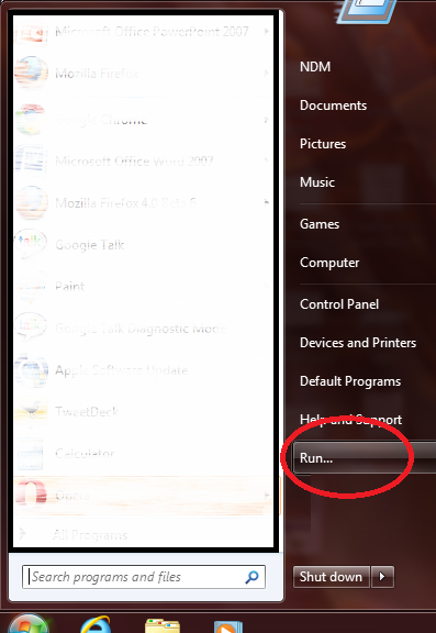 How to add run command in windows 7 start menu - LEARNING WORLD