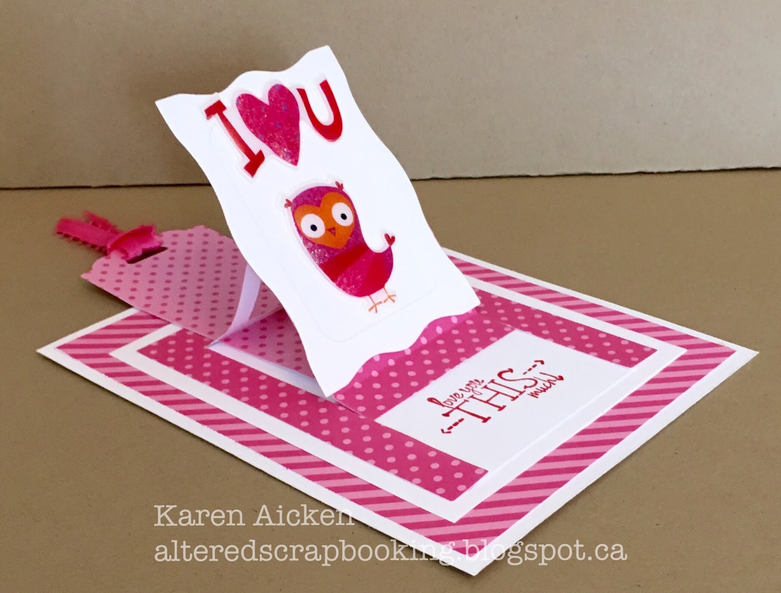 Painted Mountain Cards: 'Love You This Much' Pull Tab Card