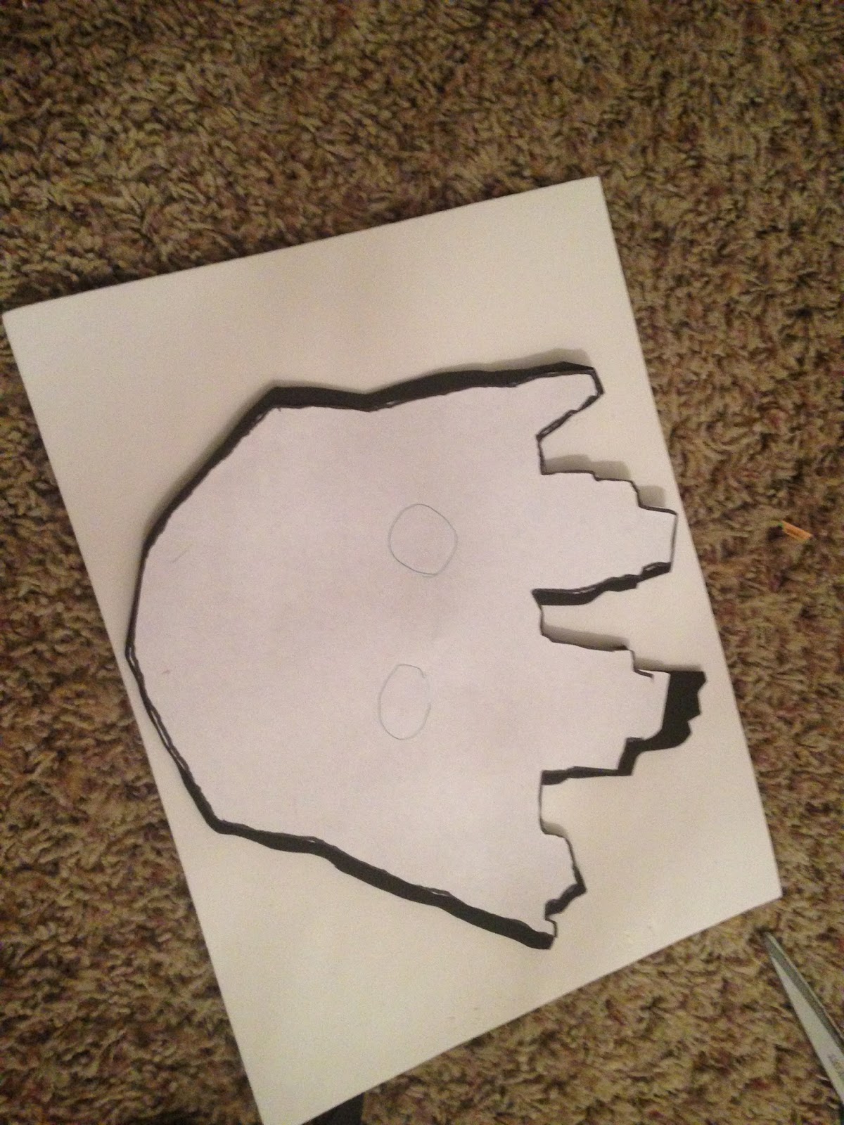 Lady Goats: Last Minute Costume Idea: DIY Groot Mask for 33 Cents