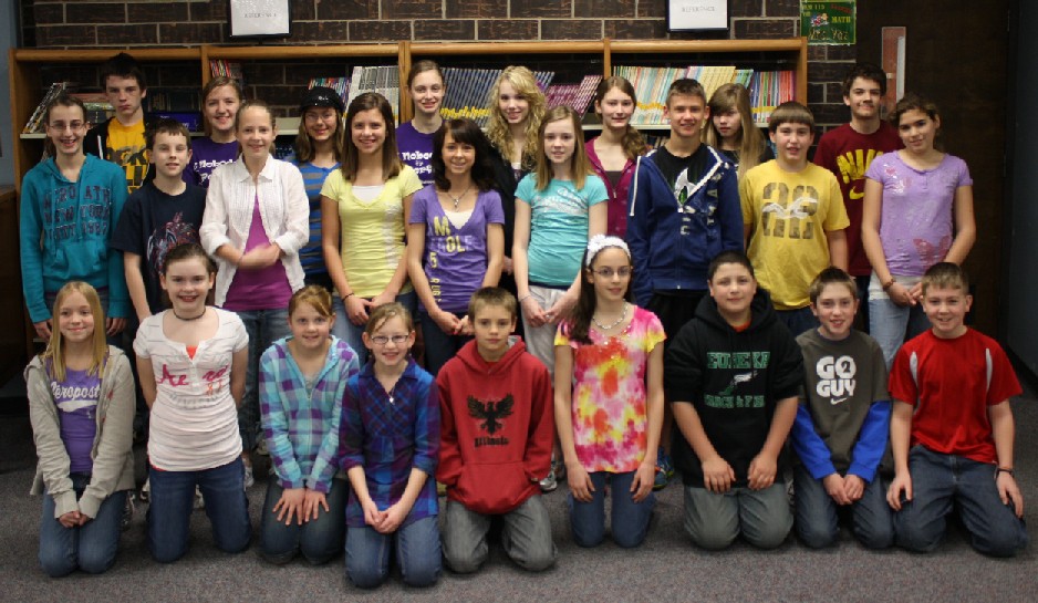 Eureka Middle School Gold Star Students: 2011