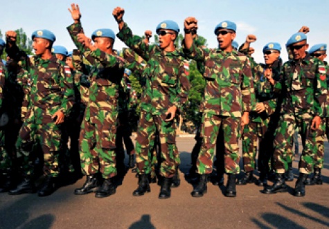 Kontingen Garuda di Kongo Peringati 17 Agustus