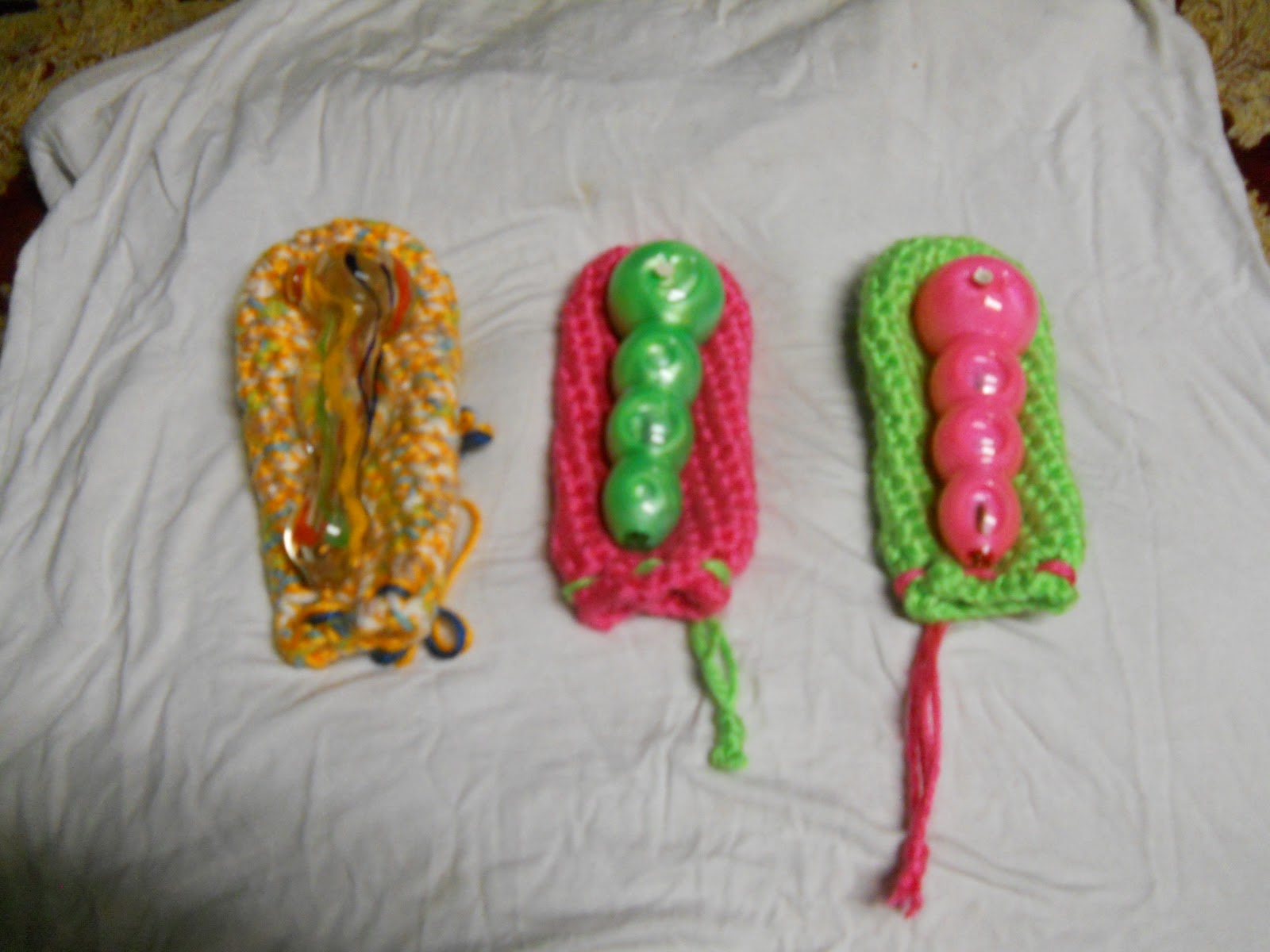 Christi's Experimental Crochet: Phone Cases and Pipe Bags
