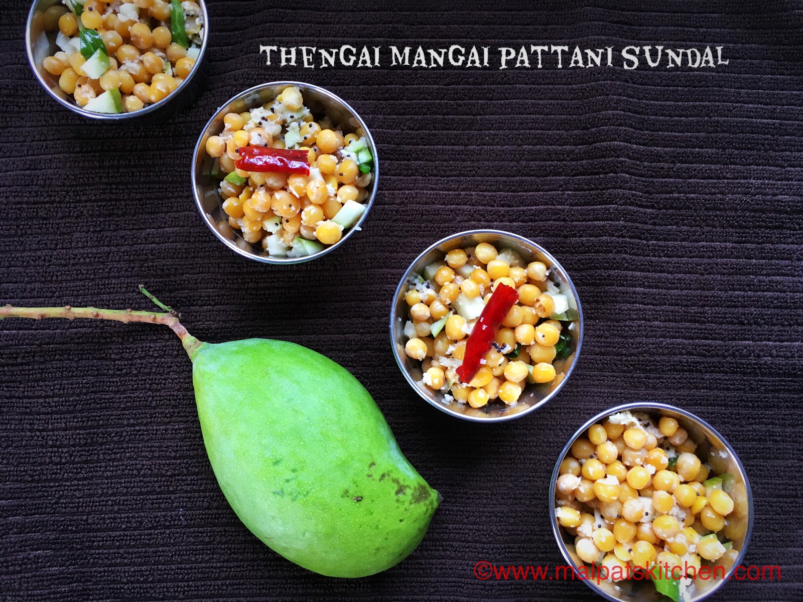 THENGAI-MANGAI-PATTANI SUNDAL, how to make dry peas sundal with coconut ...