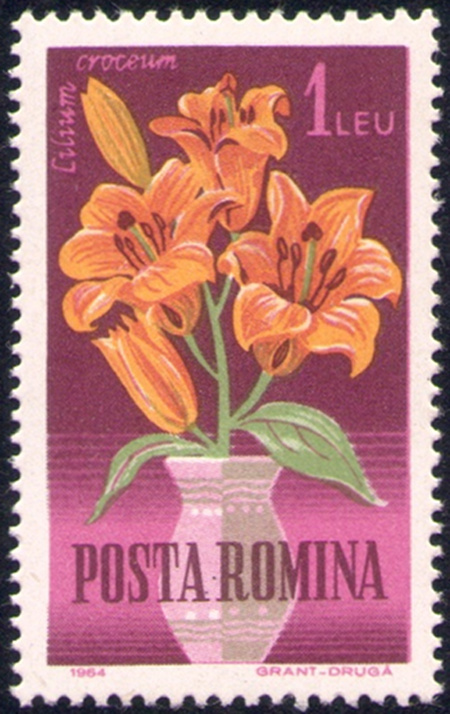 Timbre filatelice: Timbre filatelice cu flori de gradina