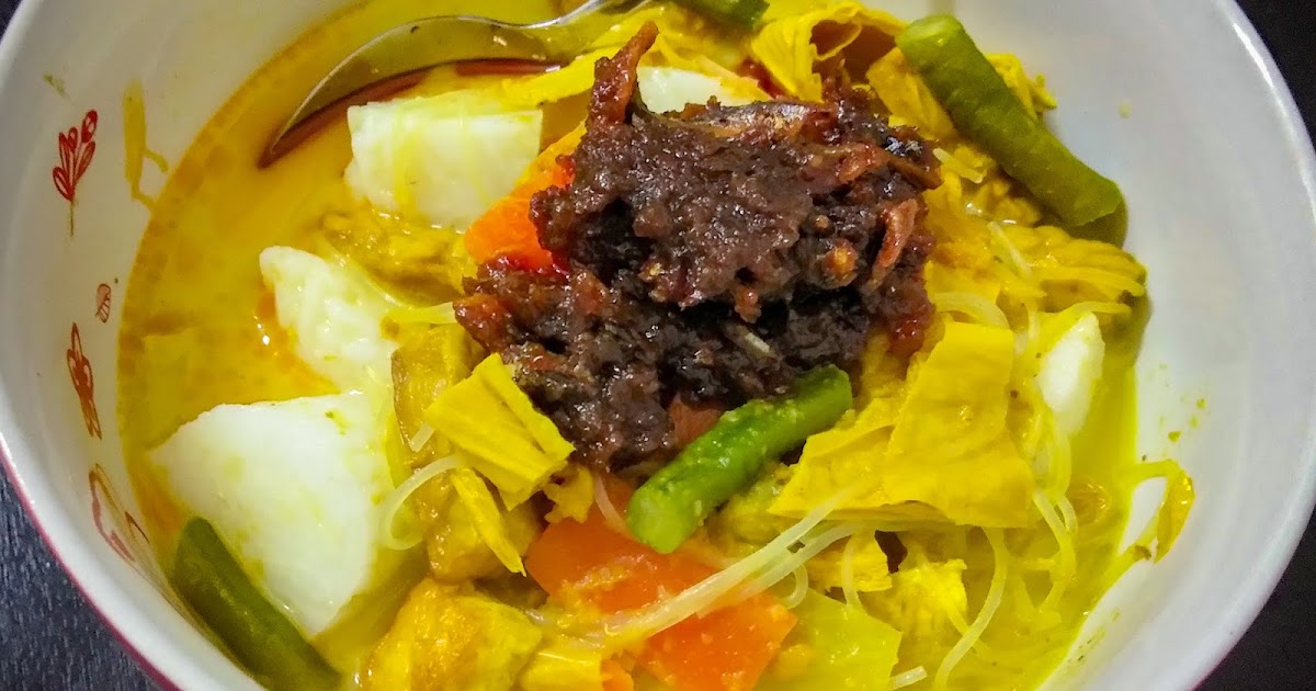 Resepi Kuah Lodeh Lontong simple dan sedap - Ardini Humaira