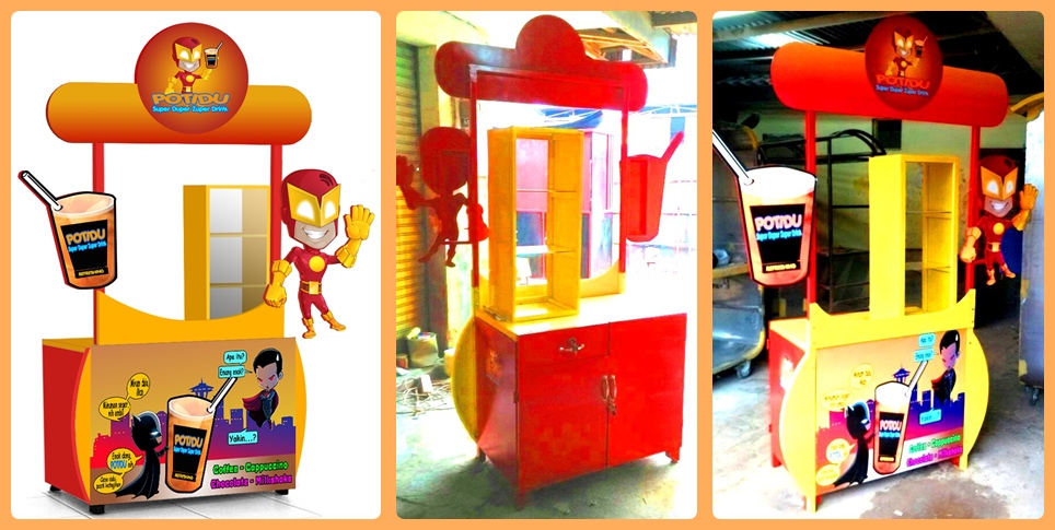 Booth Minuman Potidu DrinkRp 2.900.000 | Portable Booth-Event Desk ...