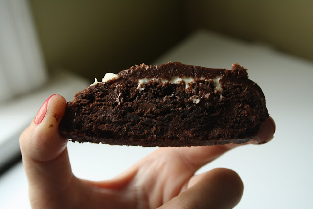 The Sweet Details: Baking My Way: Triple Chocolate Strip Cookies