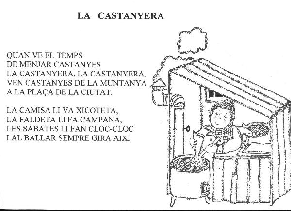 El nostre blog: EDUCACIÓ INFANTIL: LA CANÇÓ DE LA CASTANYERA