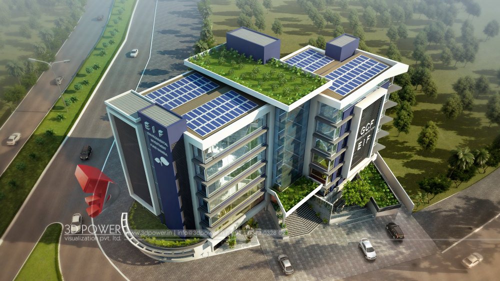 Corporate Building Design | 3D Rendering: Architectural Visualization ...