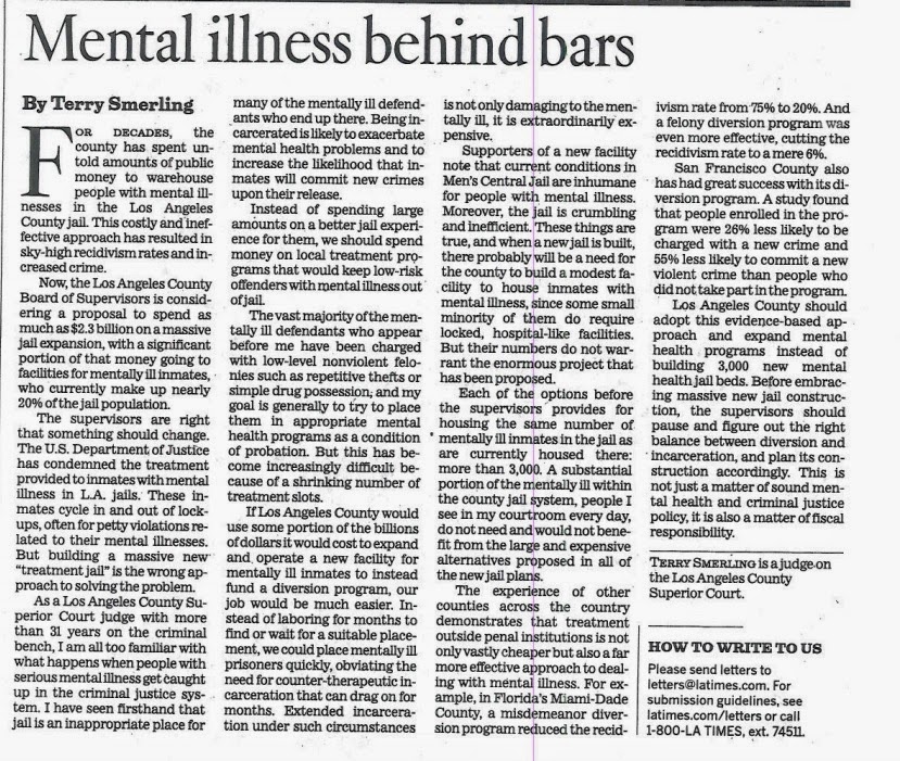 Mental Health Referral Consultant - Los Angeles: 2014