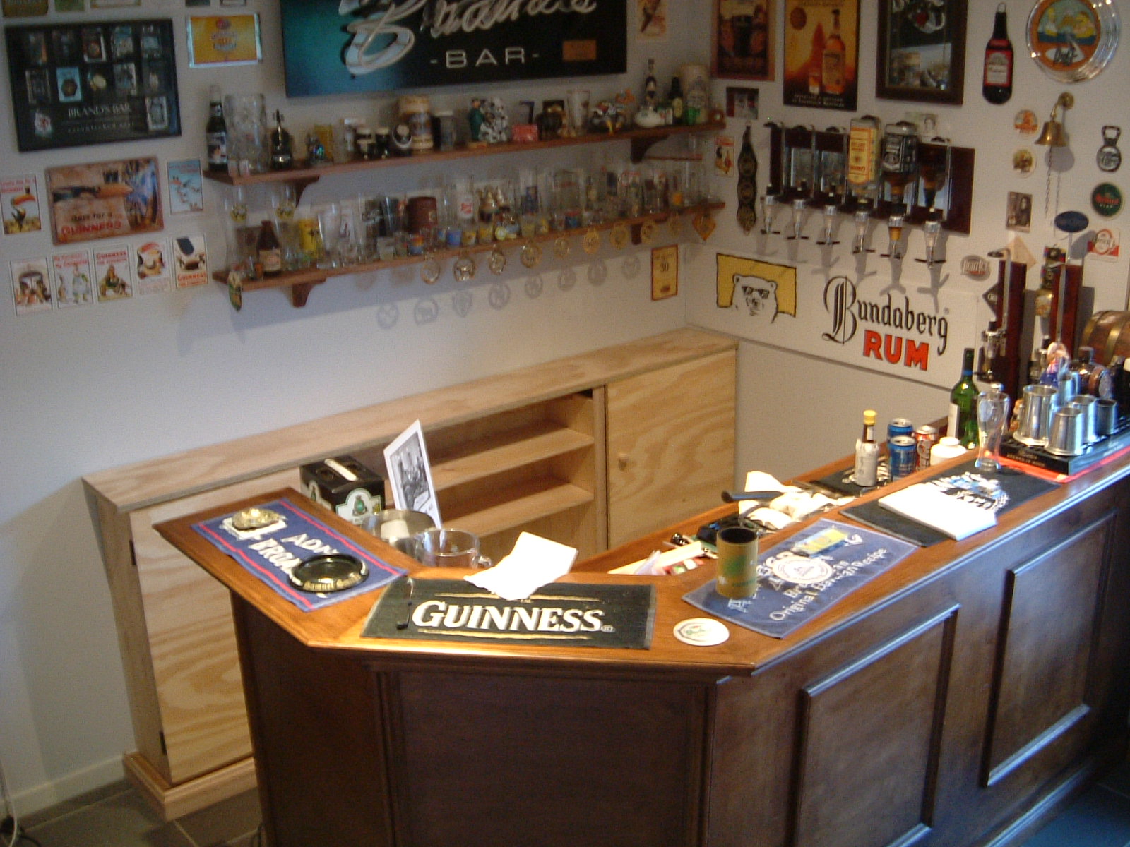 Brando's Bar: The Bar nears completion...