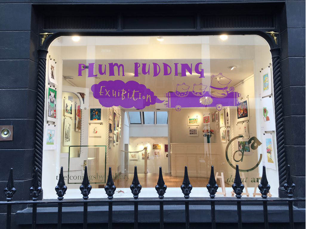 PLUM PUDDING EXHIBITION. THE CONINGSBY GALLERY, LONDON | Esther Burgueño-Illustrator