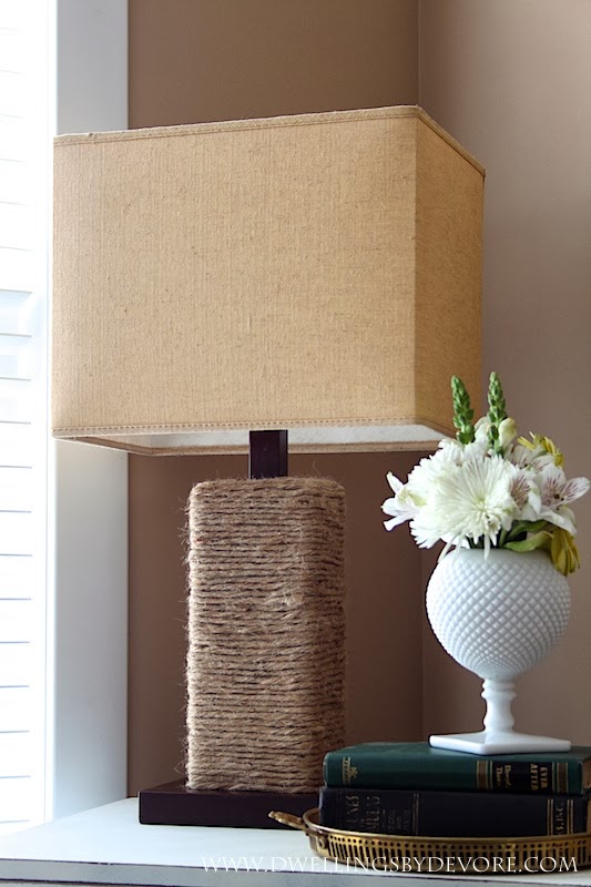 Dwellings By DeVore: Jute Wrapped Lamp