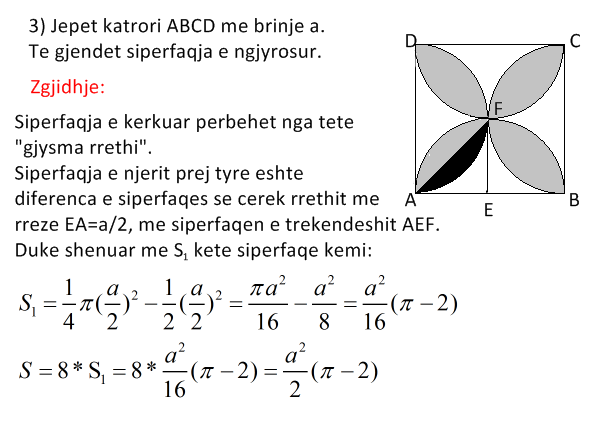 Siperfaqet dhe perimetrat e figurave plane (Ushtrime te zgjidhura ...