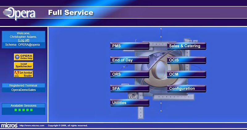 OPERA PROPERTY MANAGEMENT SYSTEM ~ Hospitality