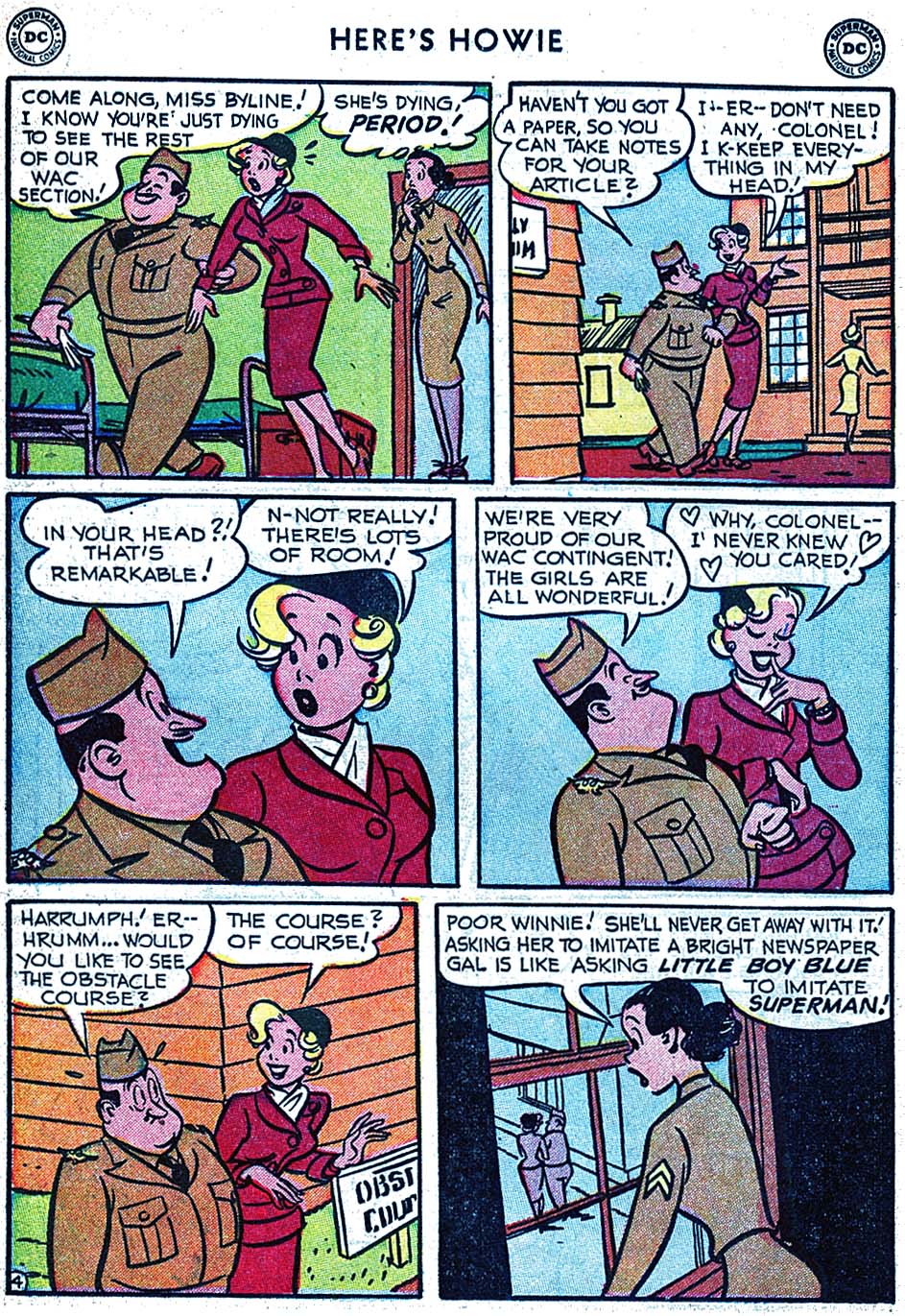 Four-Color Shadows: Winnie the WAC-Here's Howie-1954