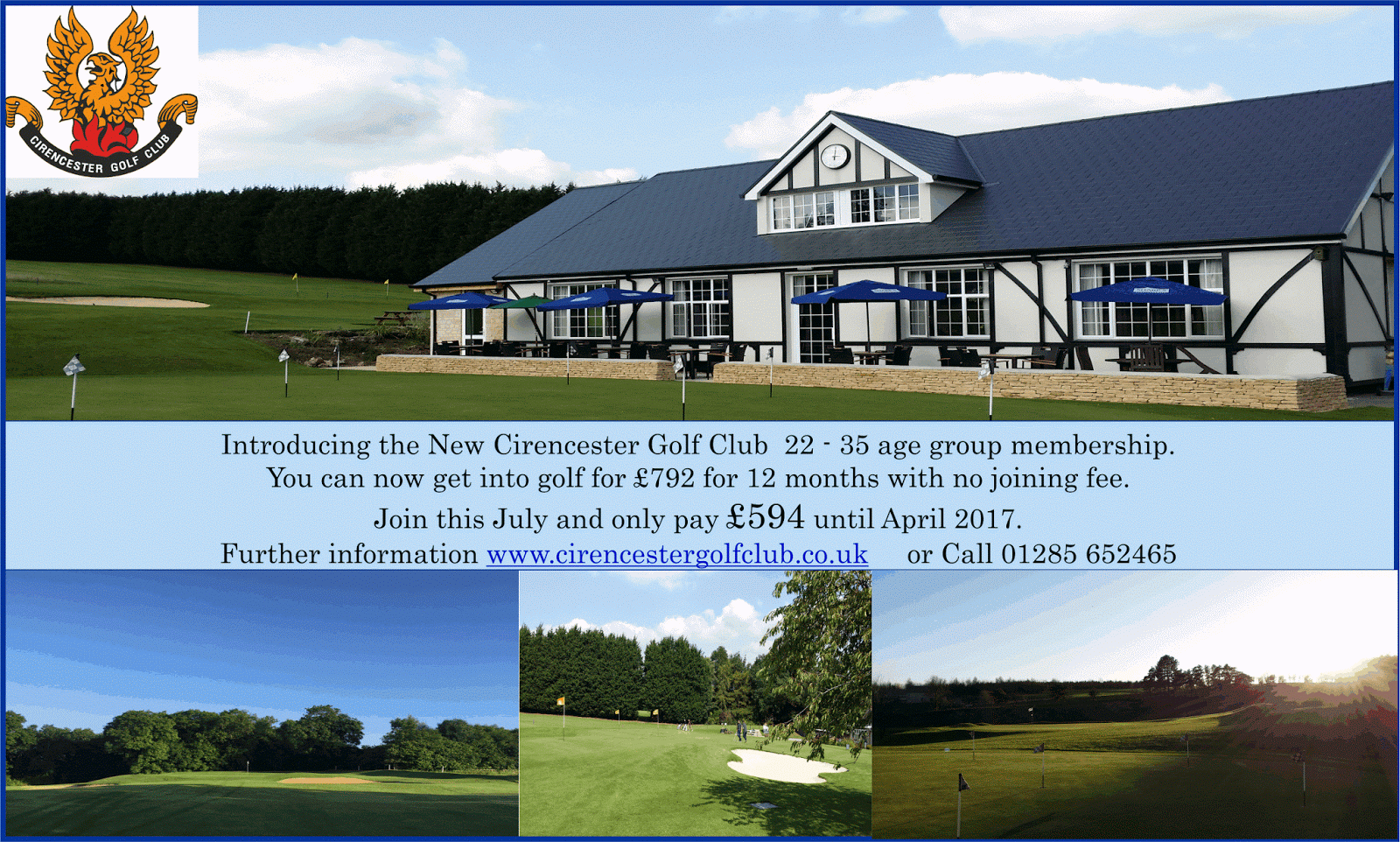 Cirencester Golf Club : New membership structure at Cirencester Golf ...