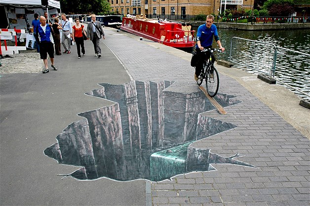 Art Now and Then: Pavement Art.