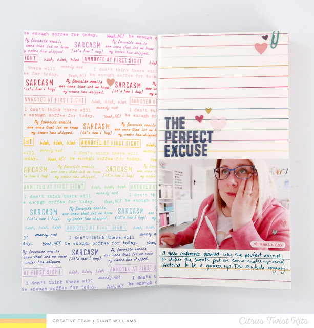 Citrus Twist Kits | Blog : Traveler's Notebook Challenge with Diane