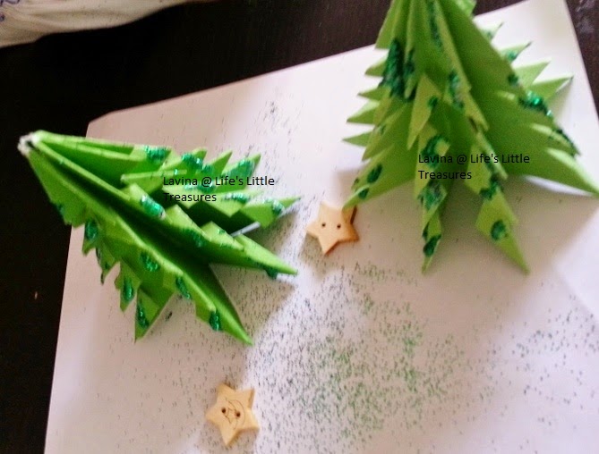 Life's little treasures: Kids craft - Origami Christmas tree | Origami ...