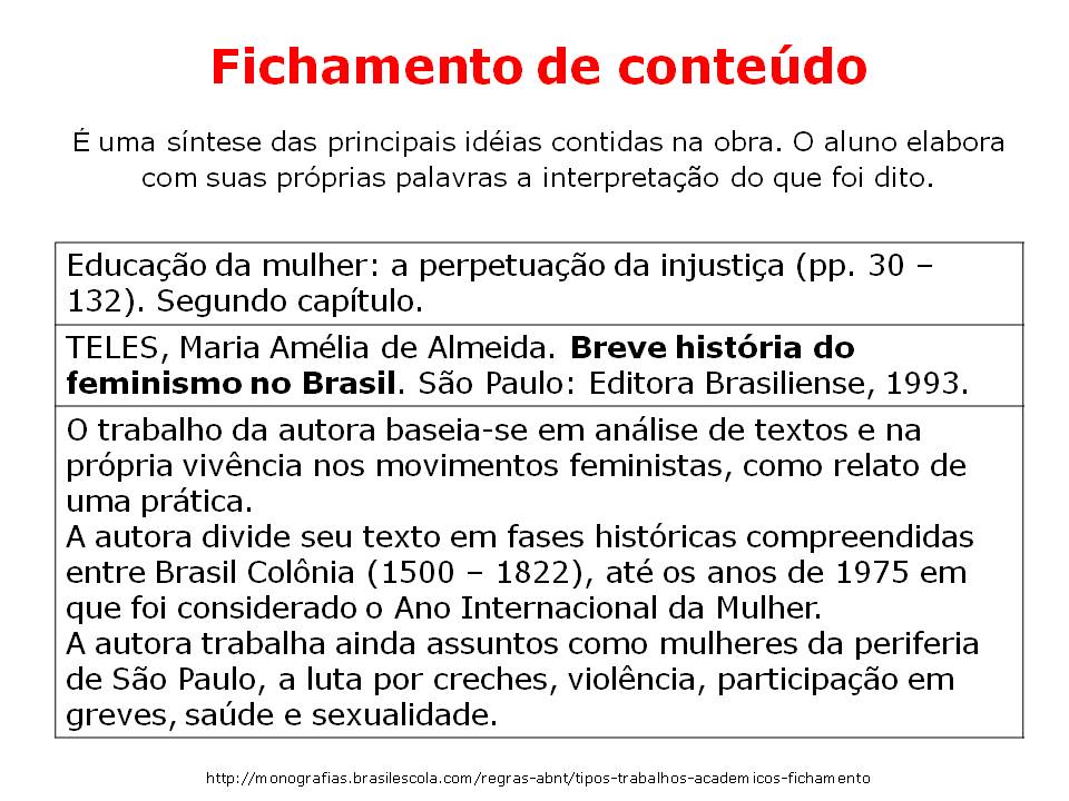 PORTAL PEaD: Como Fazer um Fichamento