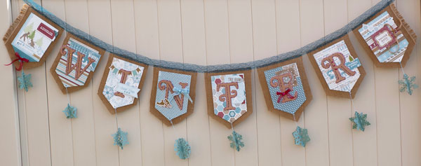 Rhinestones and Ribbon: Winter Banner- Carta Bella- for Heartland Paper ...