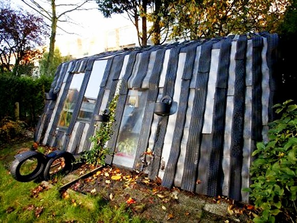 The Flying Tortoise: This Strange Shed Is Made With Recycled Automobile ...