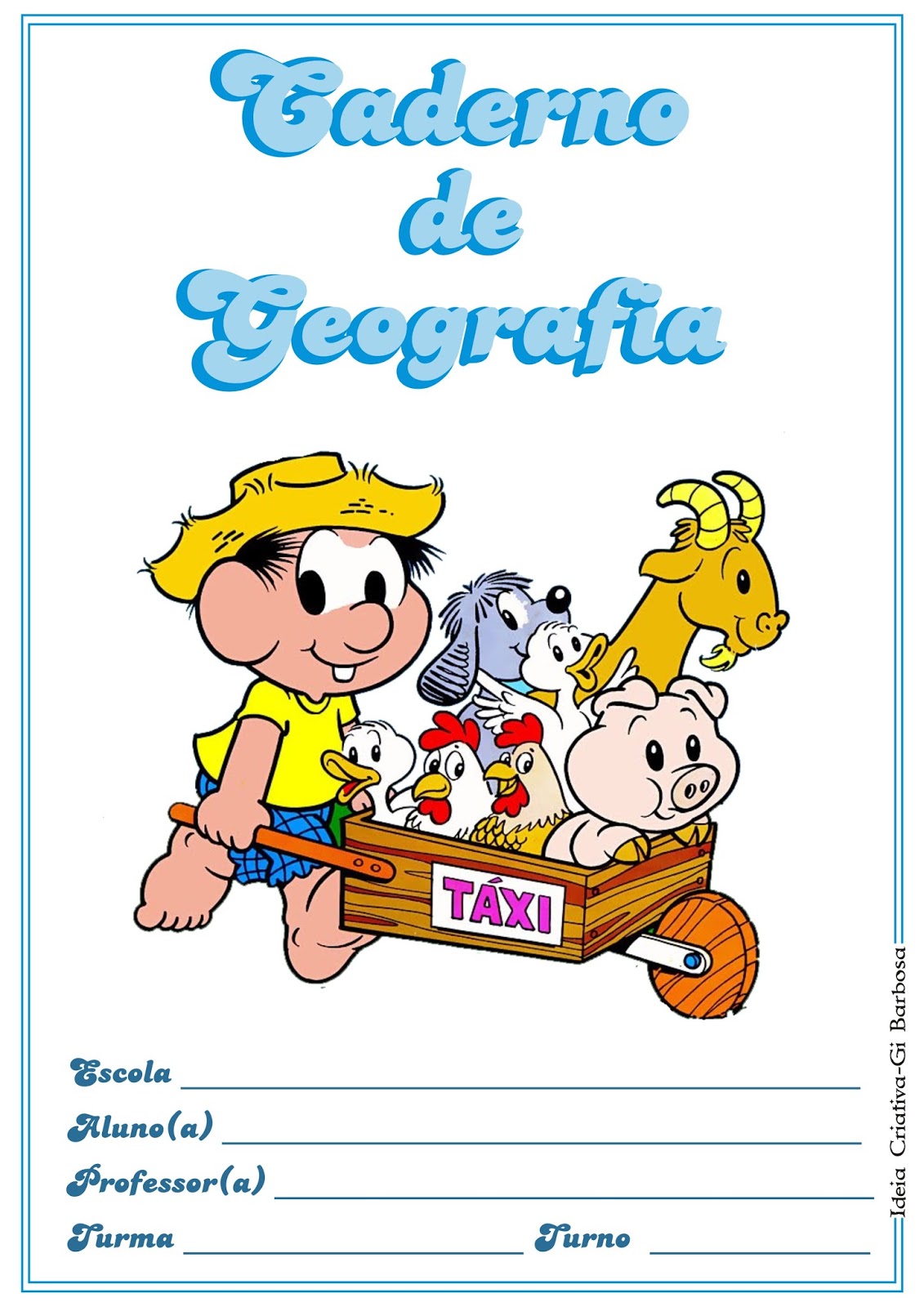 Capa De Caderno Para Imprimir Educação Infantil - FDPLEARN