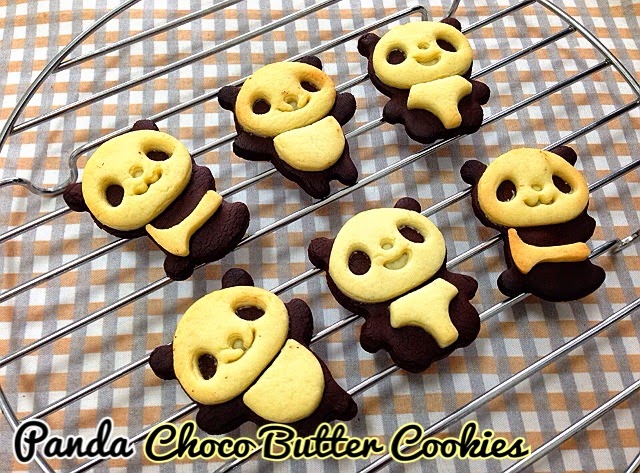 MinJi's Kitchen: Panda Choco Butter Cookies