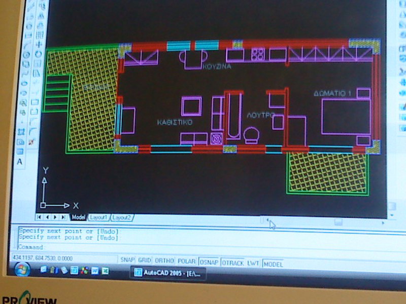 In architectural terms.: Vintage autocad :-D