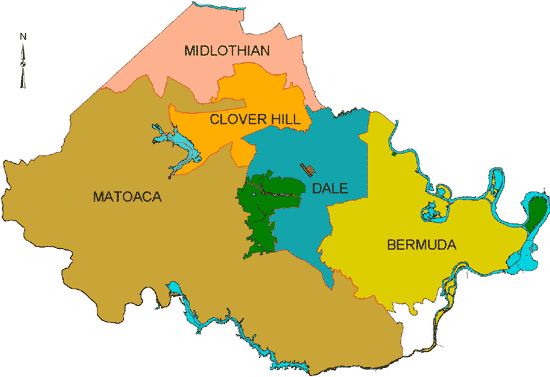 Zip Code Map Chesterfield Va - Map