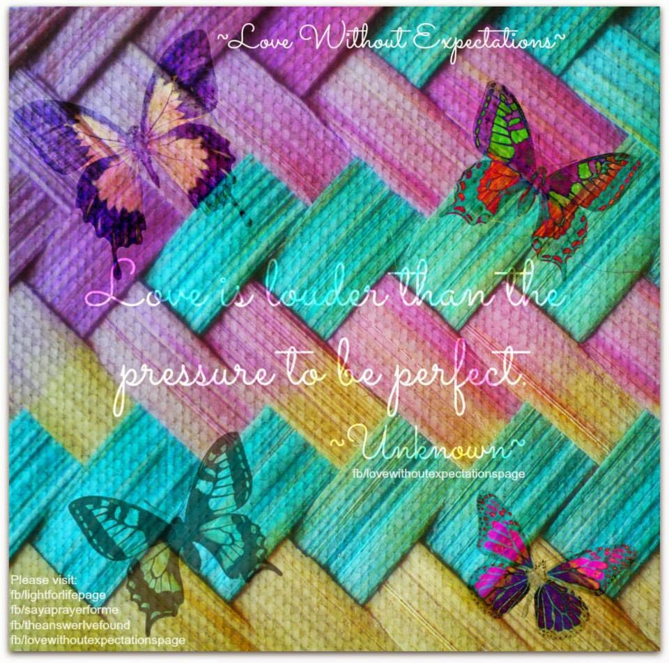 ~LOVE WITHOUT EXPECTATION~ LOVER IS LOUDER THAN THE PRESSURE TO BE ...
