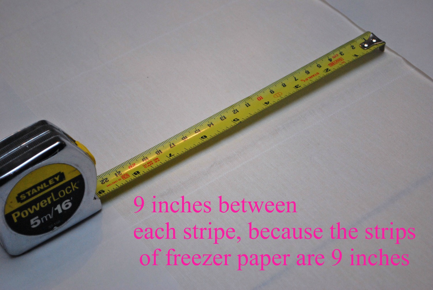 Tutorial for DIY Stripe Curtains Using Freezer Paper!