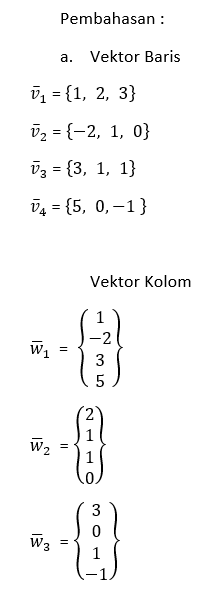 VEKTOR BASIS DAN DIMENSI