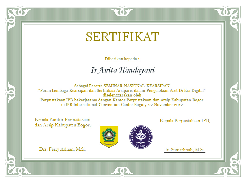 CARA MEMBUAT SERTIFIKAT DENGAN MS. WORD