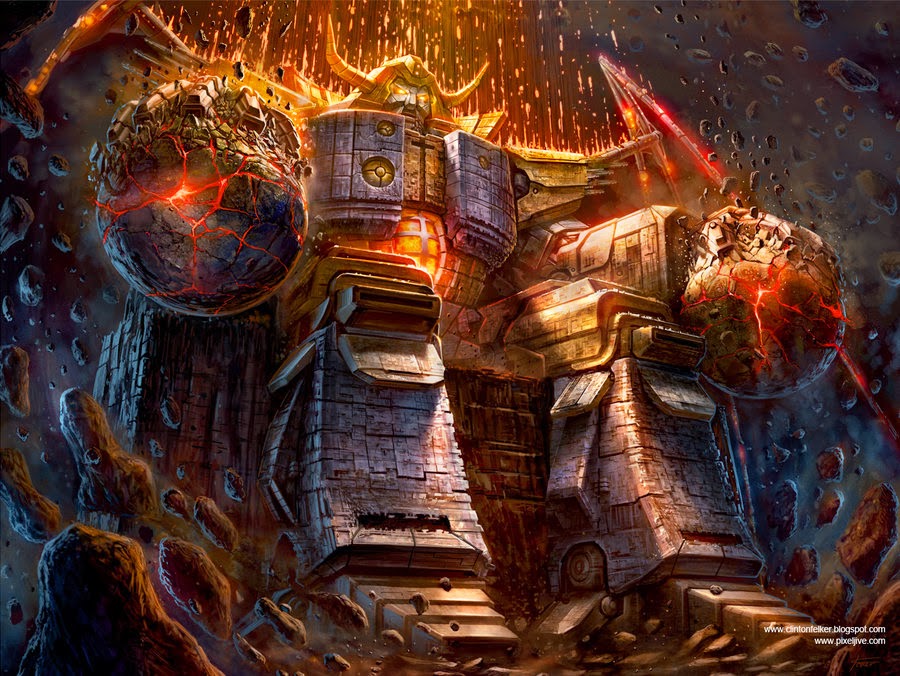 The hand that feeds: Unicron Artwork Prints
