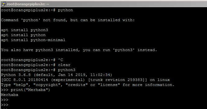 Orange Pi: ORANGE PI PYTHON KURULUM