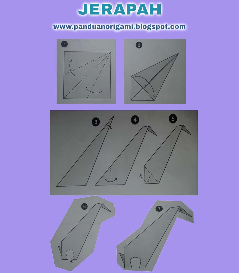 Panduan Membuat Origami Jerapah - Panduan Belajar Membuat Origami