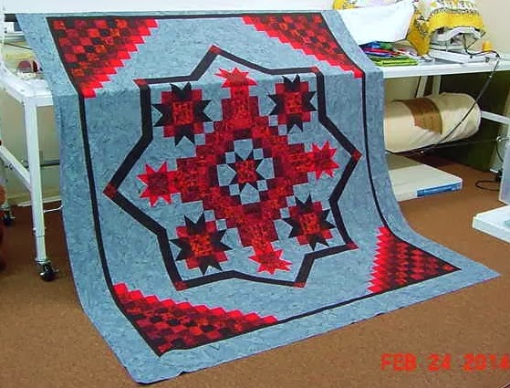 Passionate Quilter : Irish Mist In Red and Black