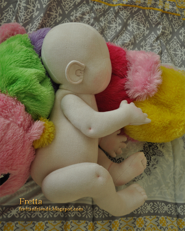 Fretta: Custom 20" soft sculpture Baby Doll