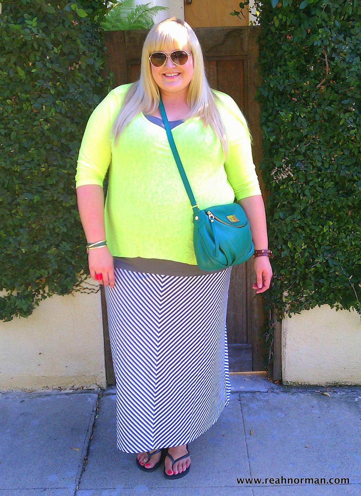 OOTD / Trend Mash-up: Neon & Stripes | Styled by Reah