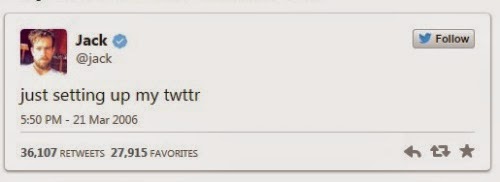 A Través del Uniberto: El primer tweet de la historia