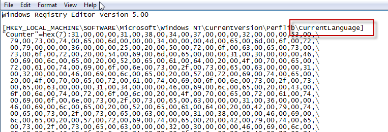 Leos Development Notes Easy Way To Solve Performance Counter Registry Hive Consistency Check