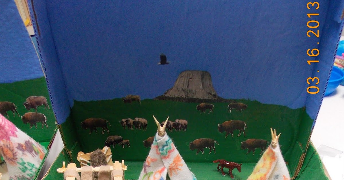 Little Homeschool on the Prairie: Teepee Indian Village Diorama