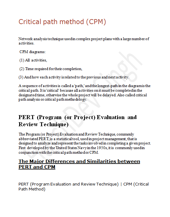 Critical Path Method . ~ Apple Struddle