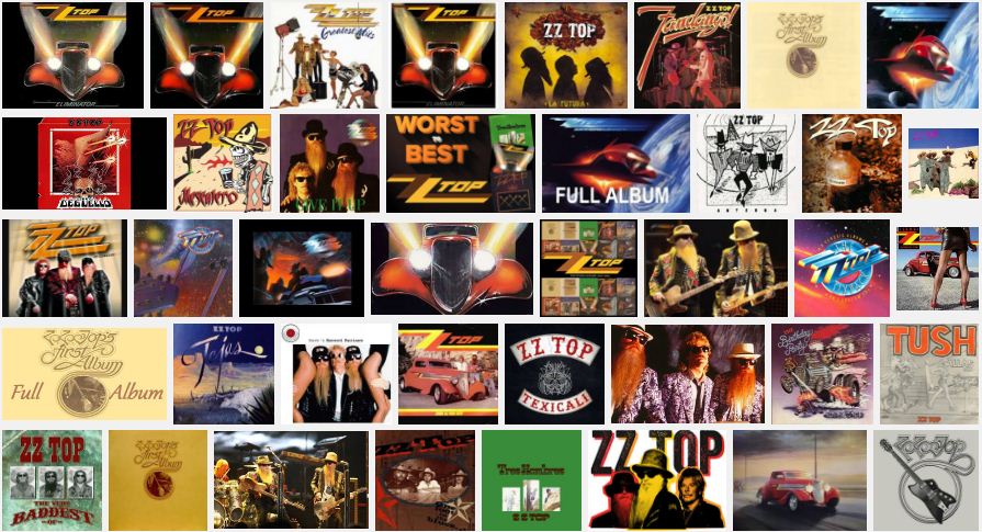 ZZ Top All Album Lists - 1971 to 2020